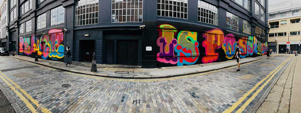 ‘Peace Is Possible’ mural by Ben Eine | Words of Peace
